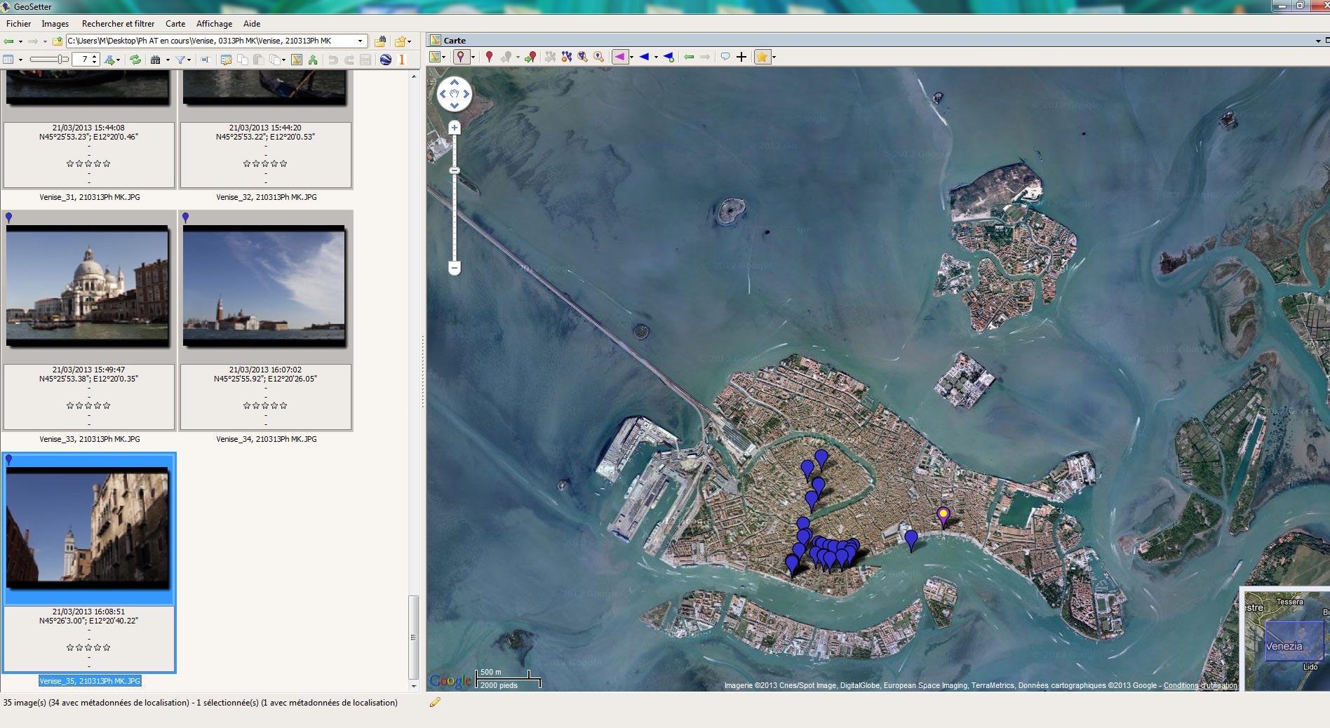 Test GeoSetter : pour localiser facilement ses photos | High-Tech Out